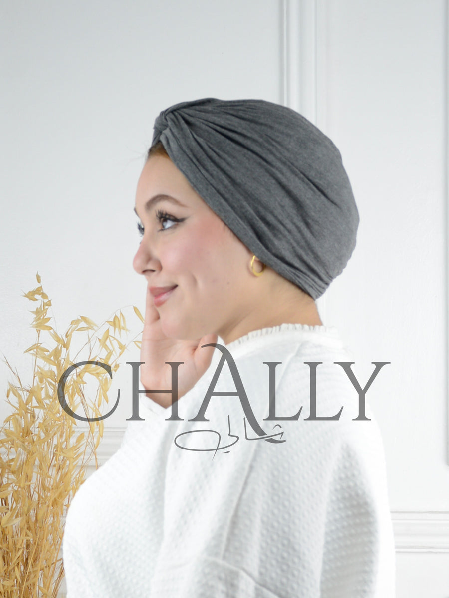 Turban Coton - CHINÉ FONCÉ – challymaroc